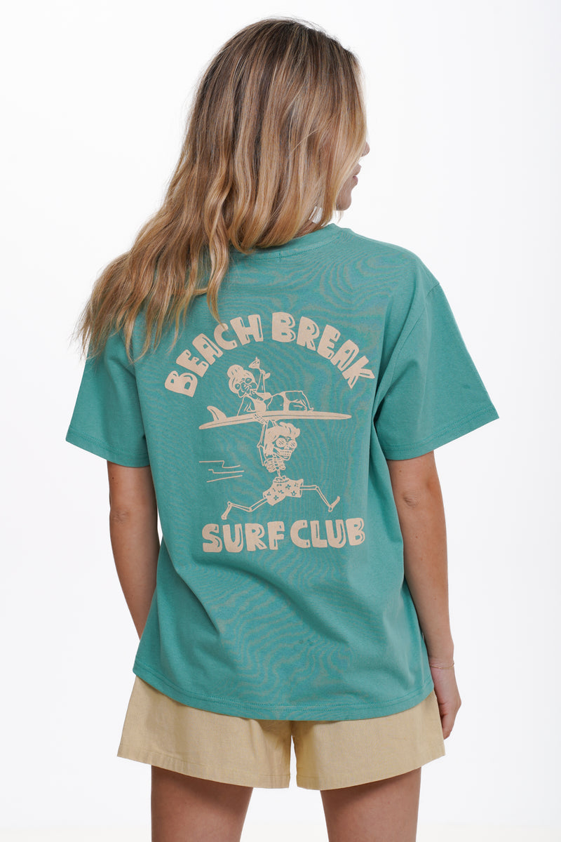Notice The Reckless Beach Break Tee Evergreen – Deuxième Vague